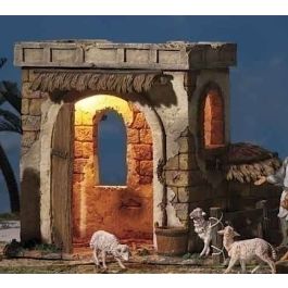 Lighted Bethlehem Inn For Fontanini 7.5 Inch