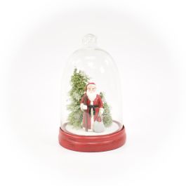 Light Up Santa & Trees in Dome