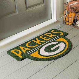 NFL Packers Shaped Coir Mat